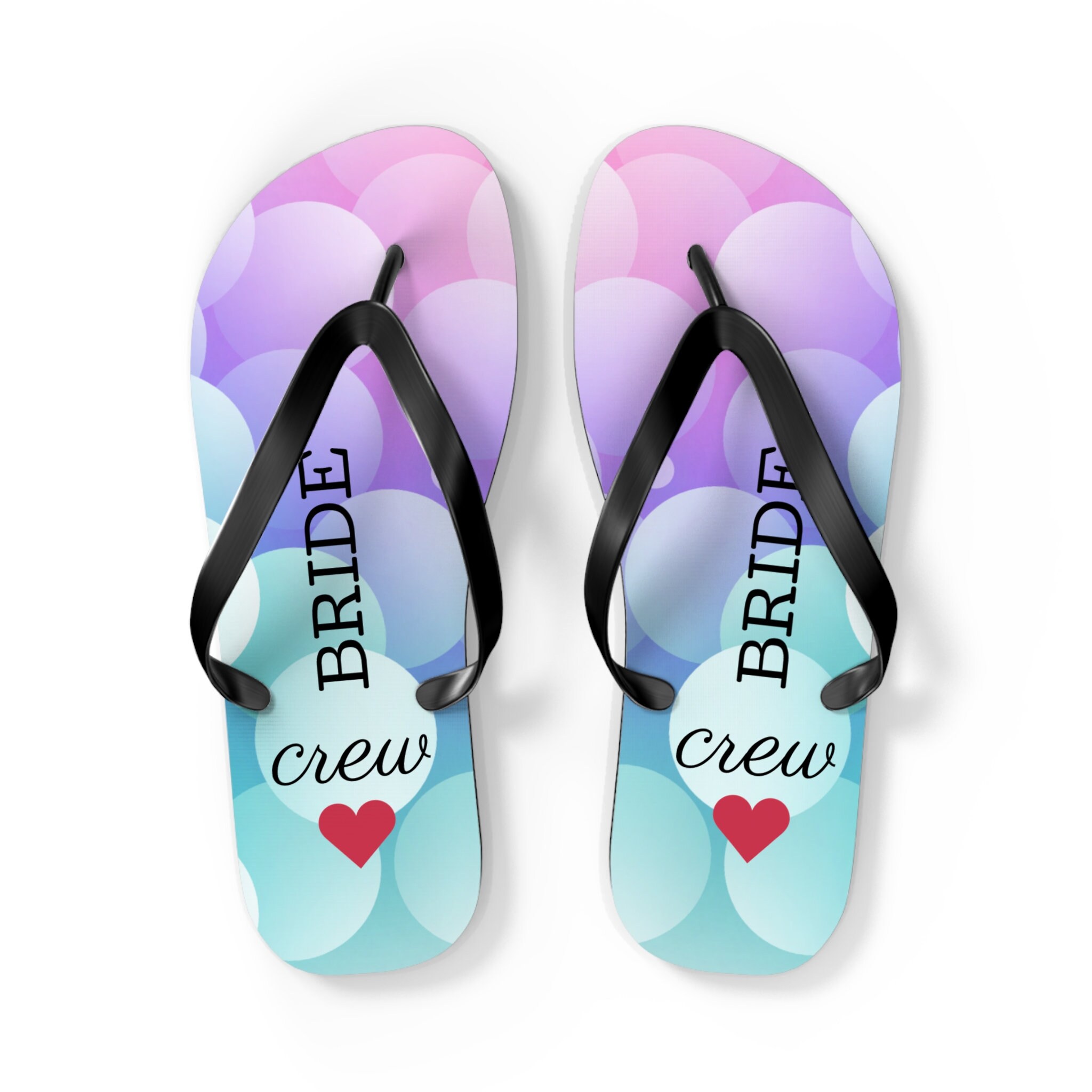 Bride Crew Flip Flops. Bride Neon Flip Flops - Etsy