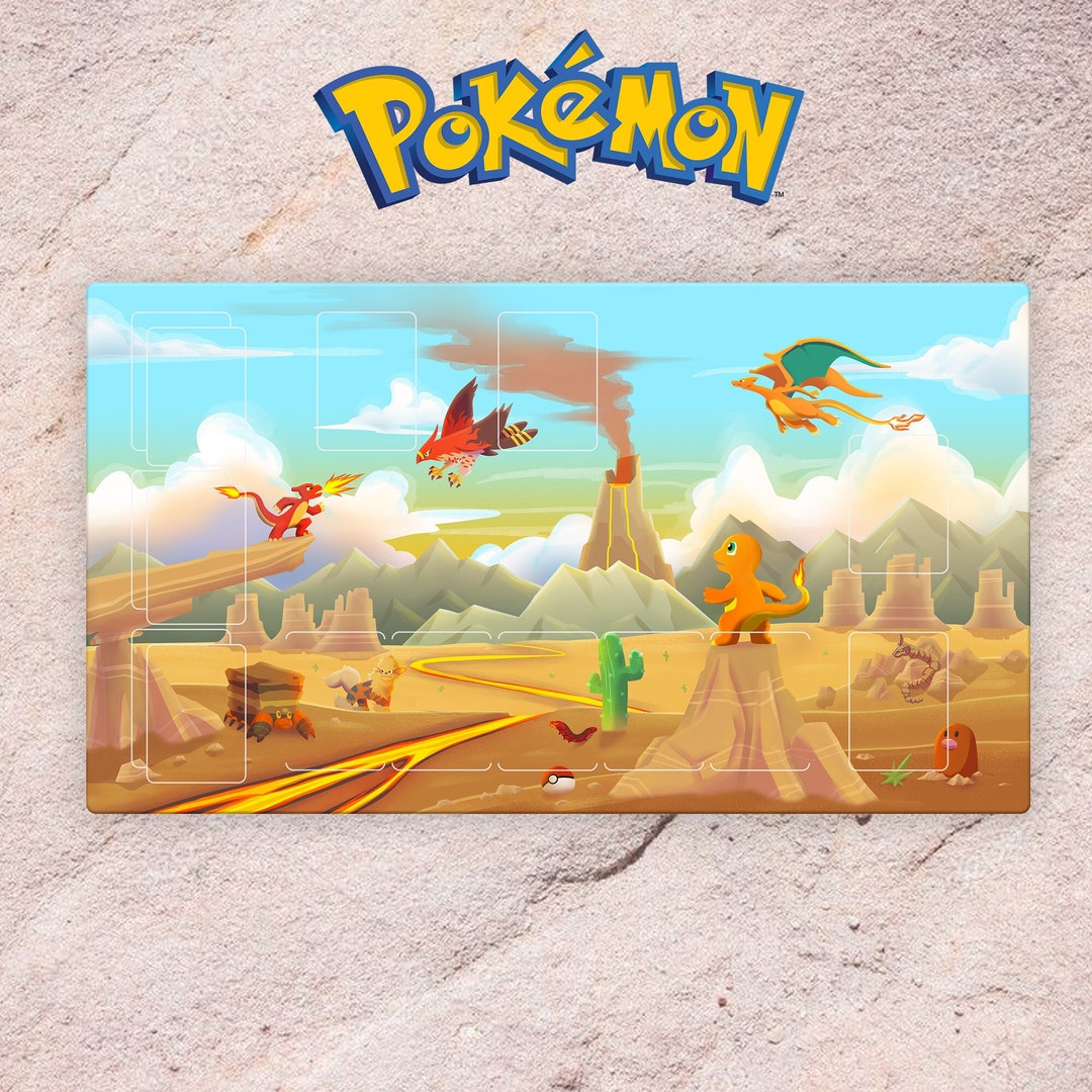 Charizard Pokemon Playmat for TCG Players, Gamers & Pokemon Fans ...