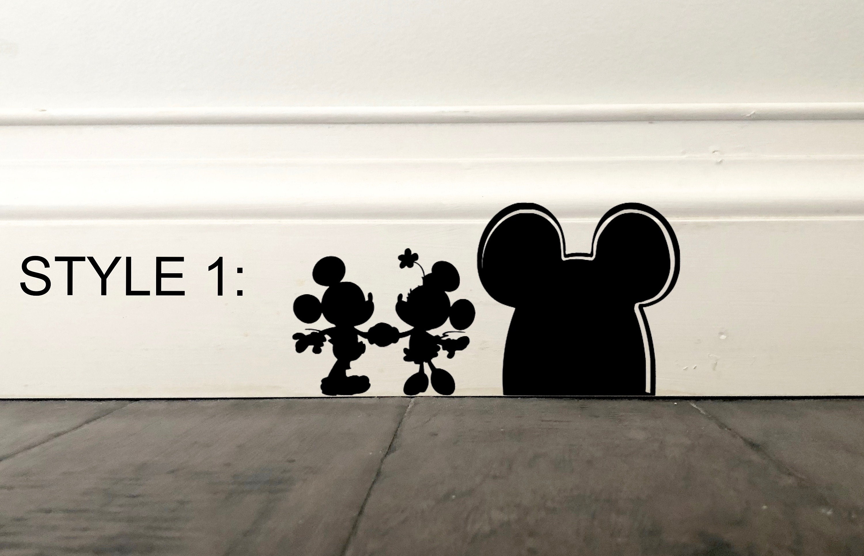 Mickey and Minnie Inspired Mouse Hole Disney Home Decor - Etsy