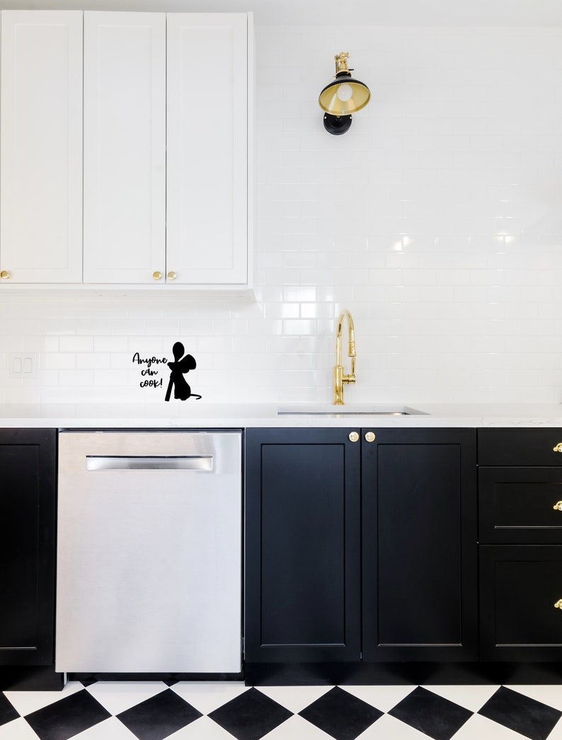 Ratatouille Anyone can cook wall decal Disney Inspired | Etsy