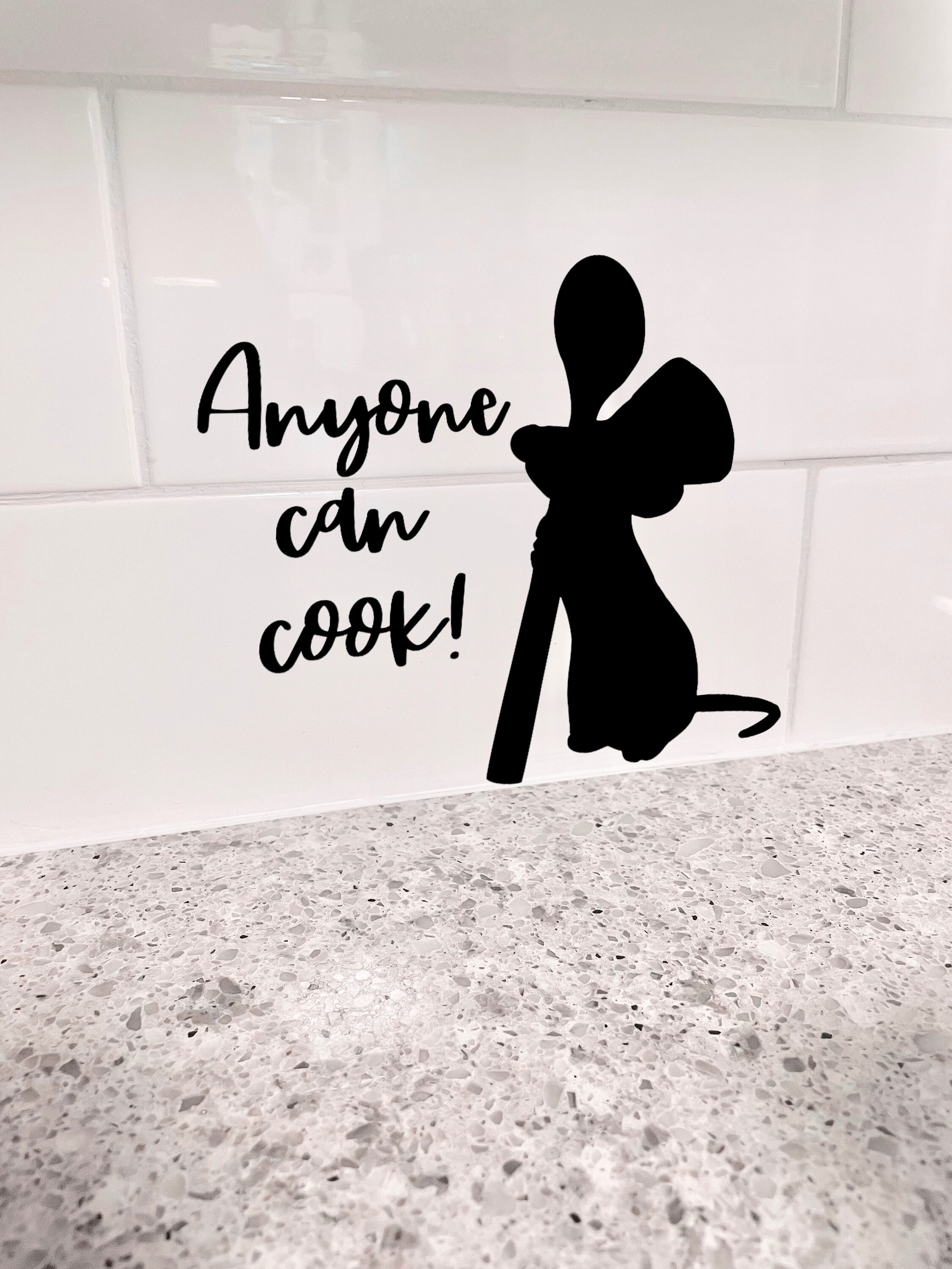 Ratatouille Anyone can cook wall decal Disney Inspired | Etsy