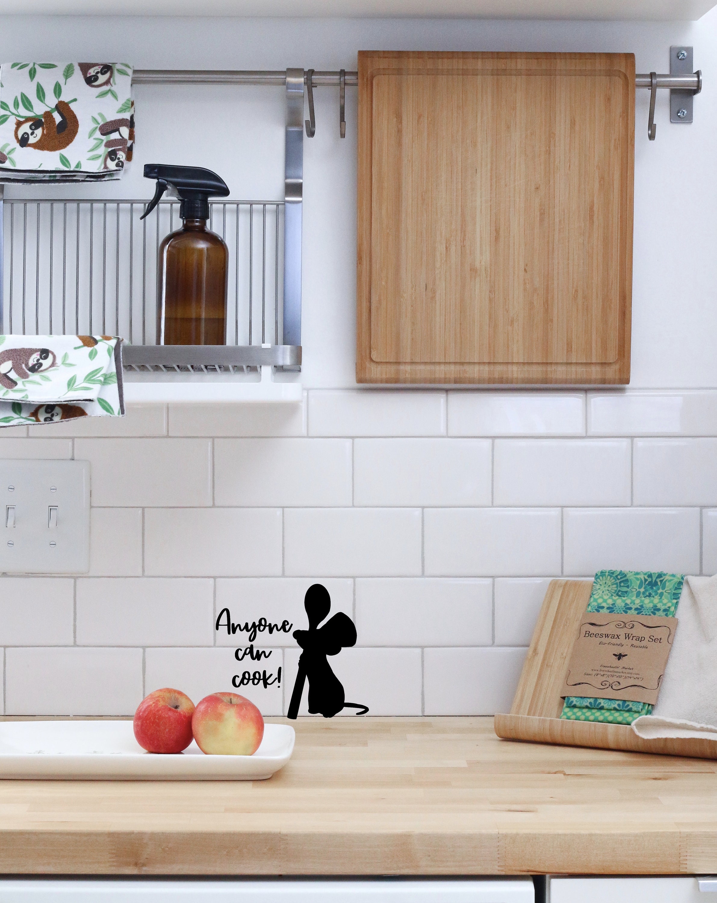 Ratatouille Anyone can cook wall decal Disney Inspired | Etsy