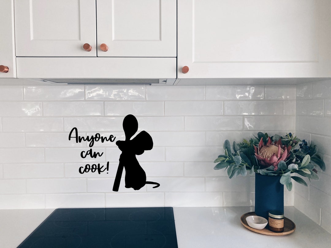 Ratatouille Anyone Can Cook Wall Decal Disney Inspired Remy Disney ...