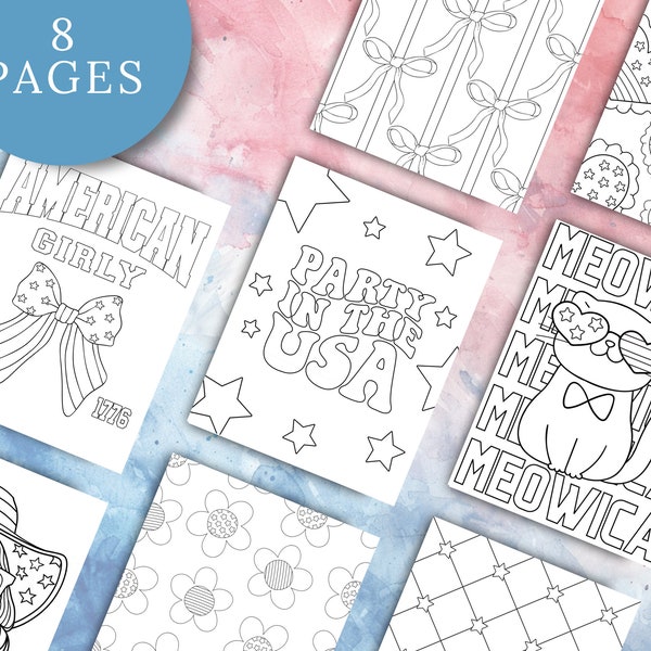 Coquette Coloring Pages - Etsy