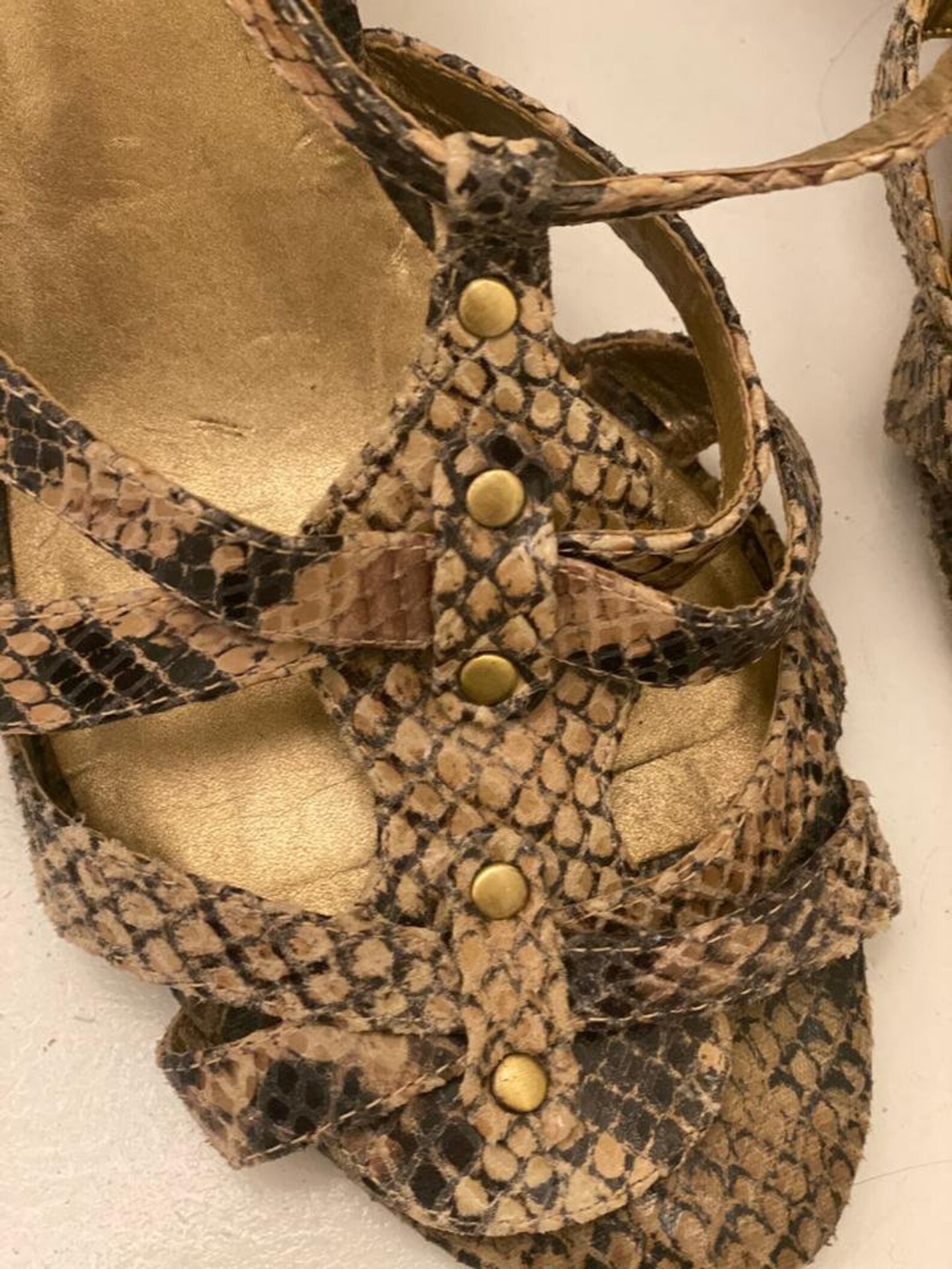 Dana Buchman Snake Skin vala Snake Wedges - Etsy