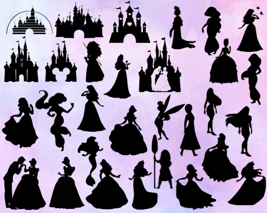 Princess Svg Bundle, Princess Clipart, Princess Vector, Princess ...