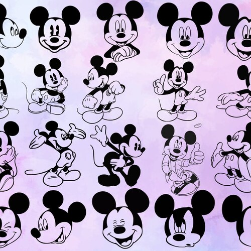 Classic Mickey Mouse SVG File - Etsy
