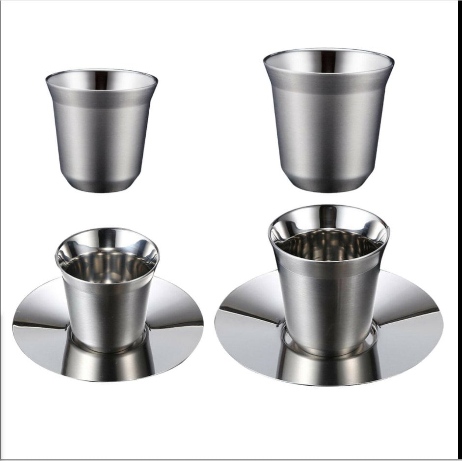 Tasse à café isolée en acier inoxydable Double Wall Camping | Etsy