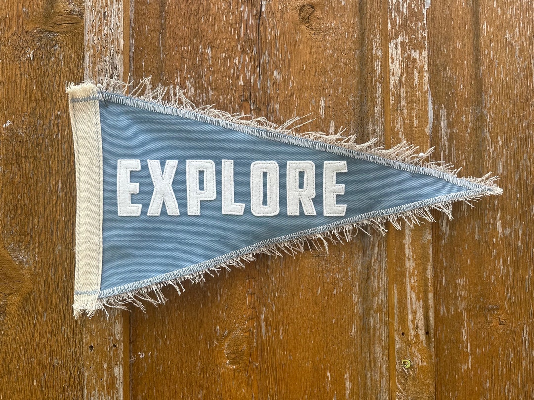 Explore Florida California Ocean Pennant Banner Flag Vintage Inspired ...