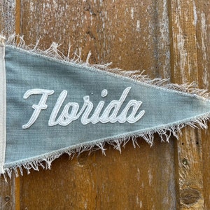 Vintage Inspired Florida Pennant Script Font Beach Florida Salt Surf ...