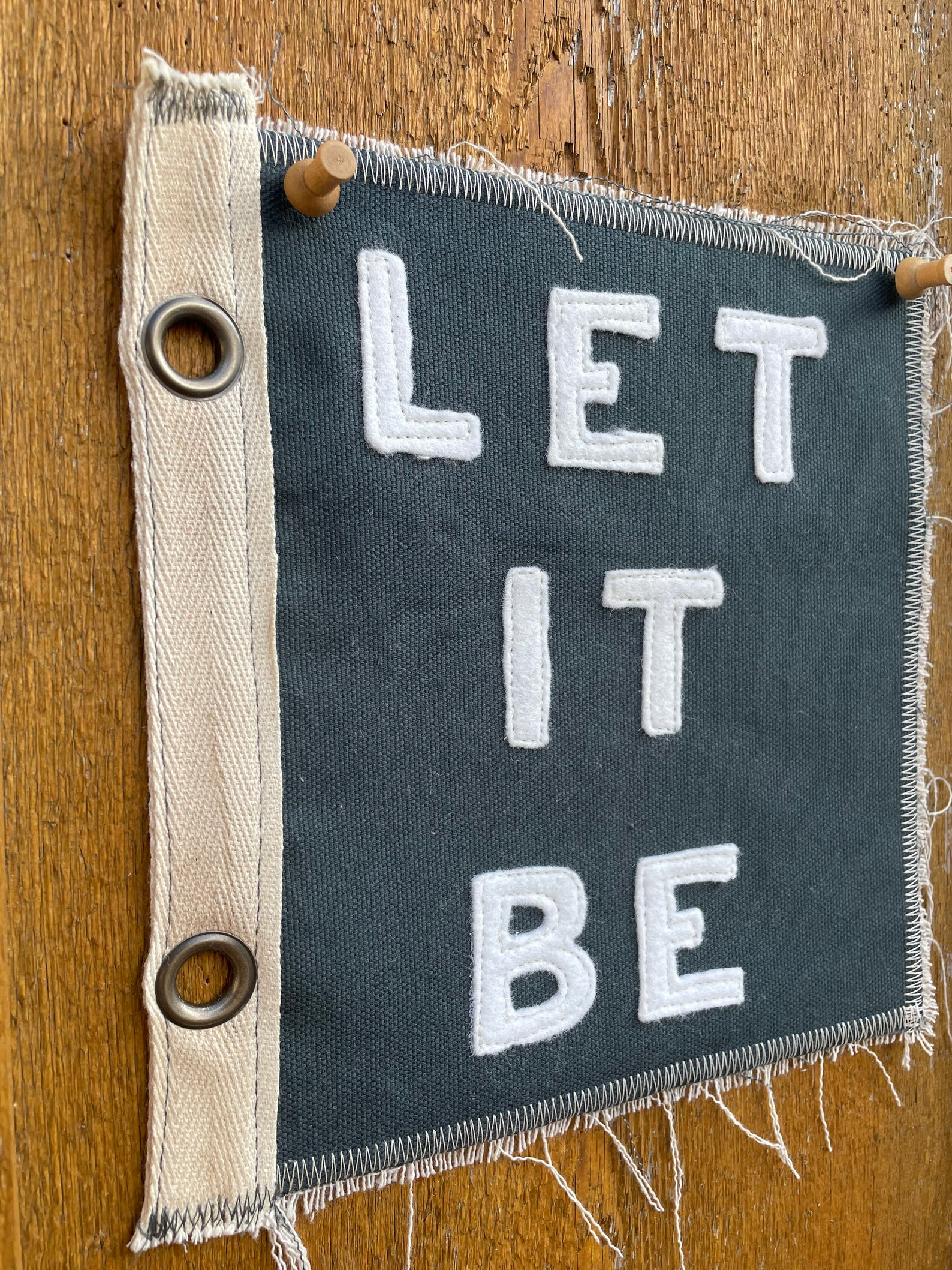 Vintage Inspired LET IT BE Canvas Banner Camp Flag California - Etsy