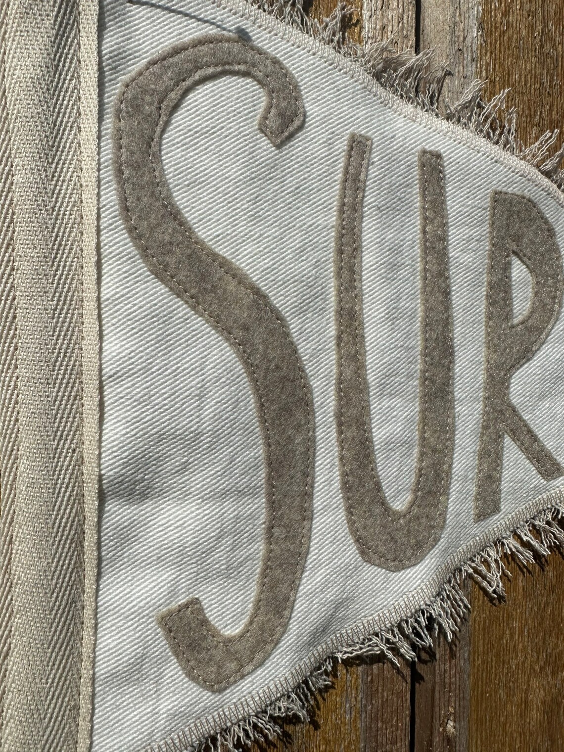 Vintage Inspired Pennant Surf Upcycled Recycled Beach Flag California ...