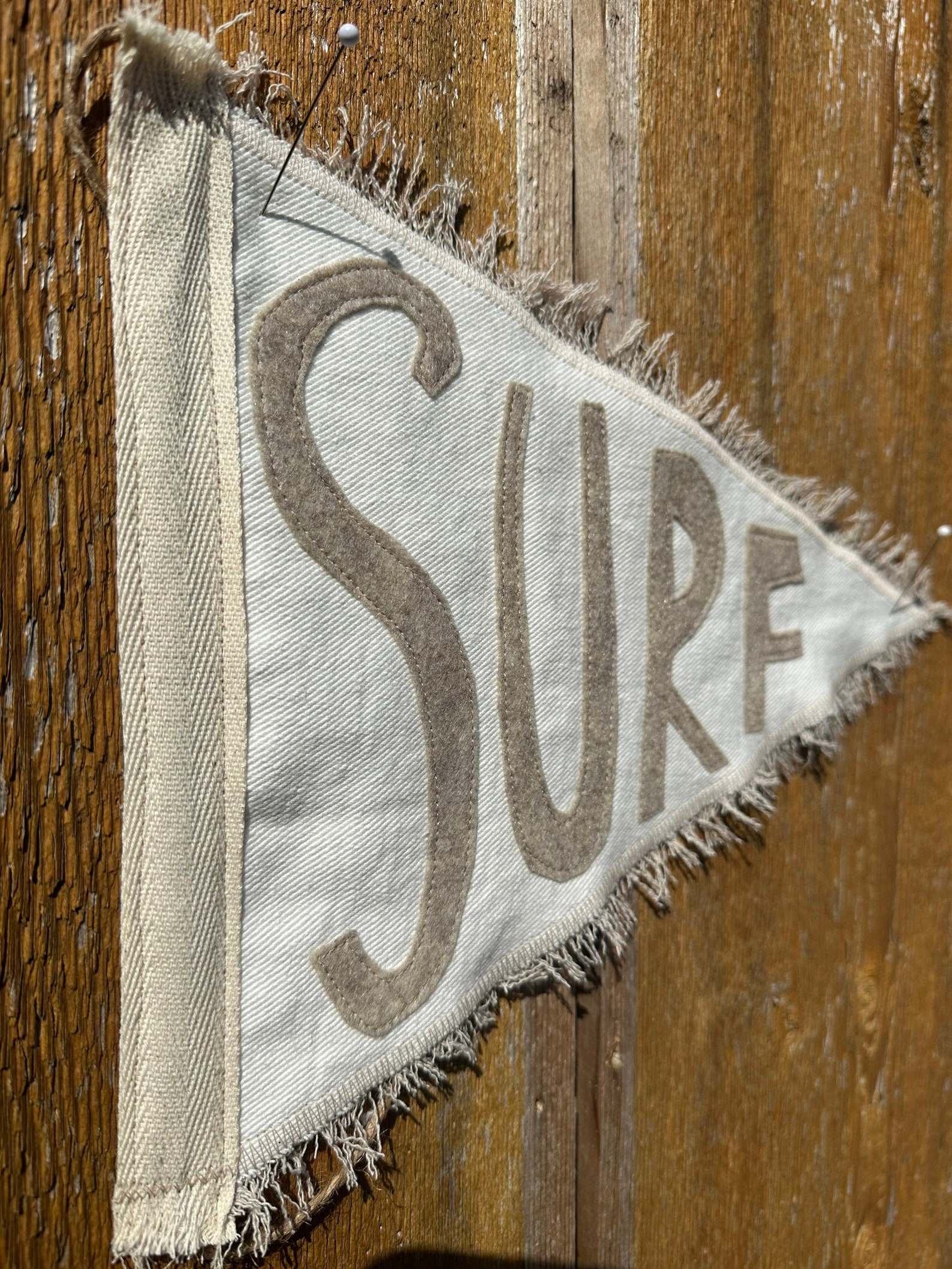 Vintage Inspired Pennant Surf Upcycled Recycled Beach Flag California ...