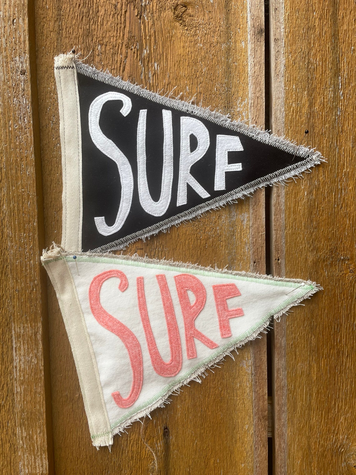 Vintage Inspired Pennant Surf Upcycled Recycled Beach Flag California ...