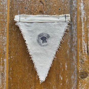 Vintage Inspired MINI Sized Pennant Skull Upcycled Recycled Beach Flag ...