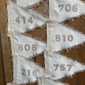 Custom Area Code Mini Pennant: Vintage Inspired Travel Decor - Etsy