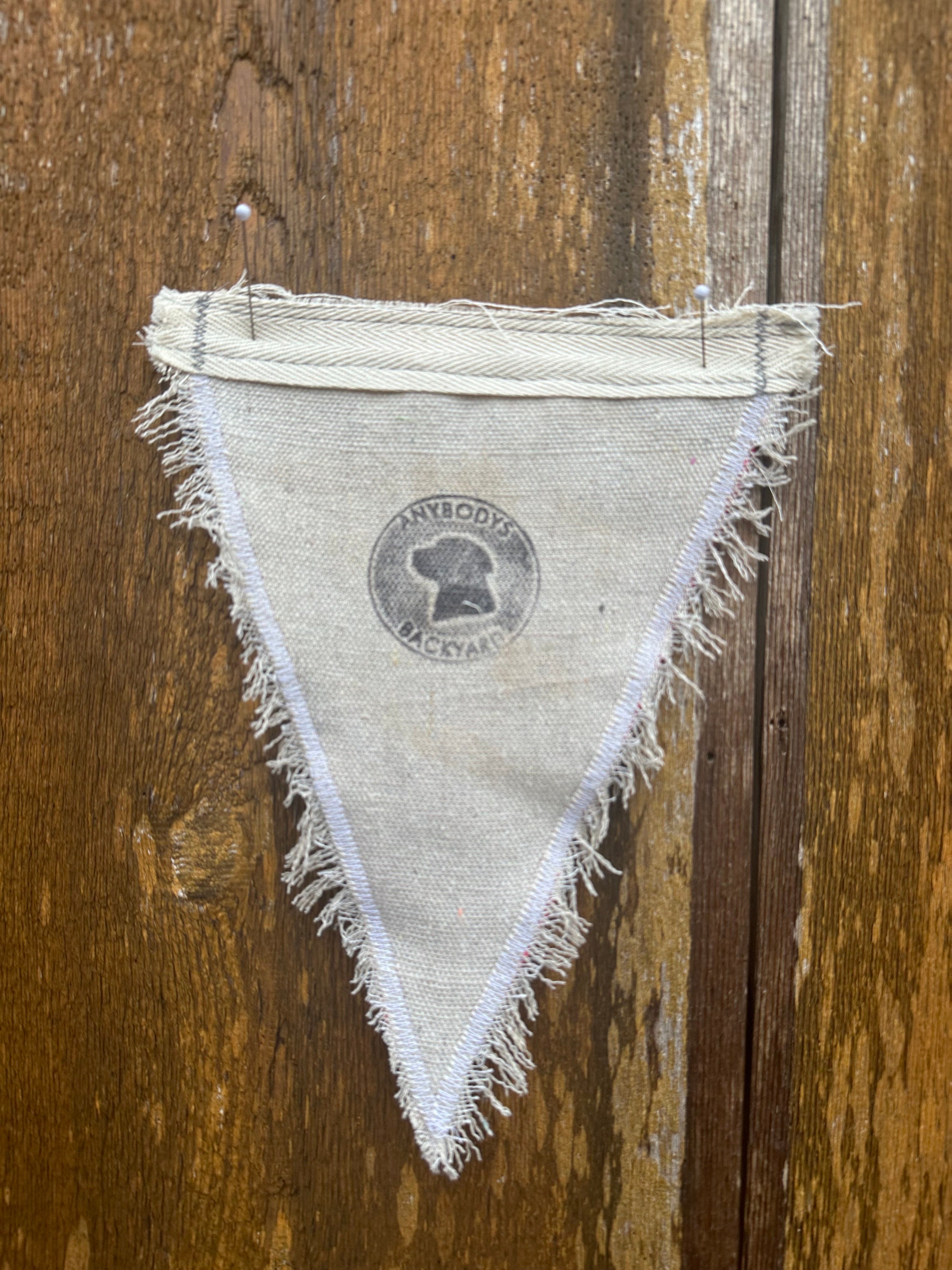 Vintage Nantucket Pennant: Red Fabric ACK Felt Flag - Etsy
