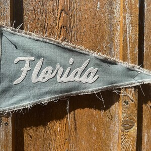 Vintage Inspired Florida Pennant Script Font Beach Florida Salt Surf ...