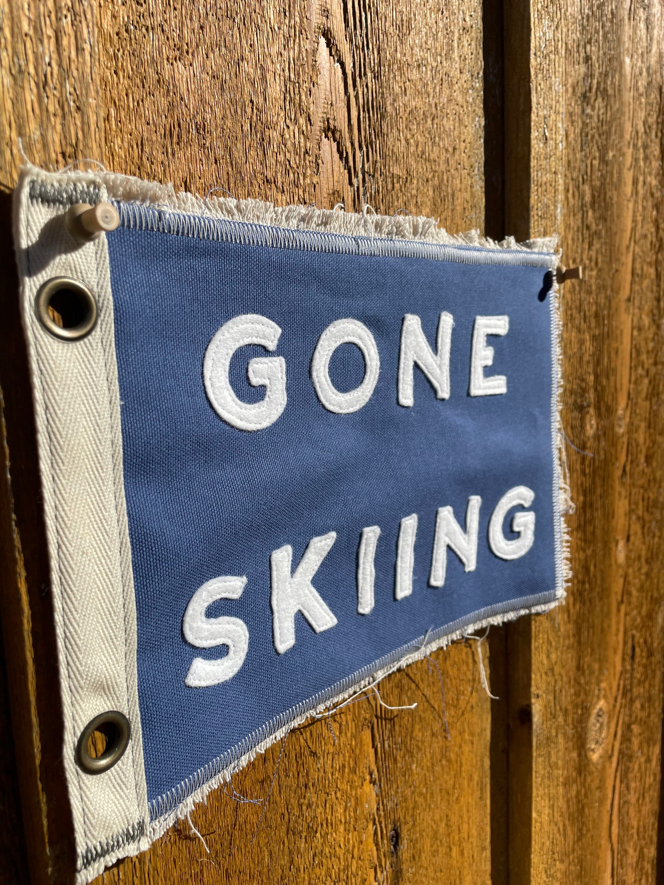 Vintage Inspired Pennant Camp Flag West Coast Upcycled | Etsy