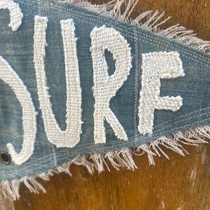 Vintage Inspired Pennant Surf Upcycled Recycled Beach Flag California ...