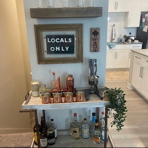 Vintage Inspired Locals Only Canvas Banner Camp Flag California Florida ...