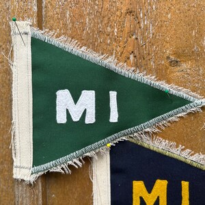 Vintage Inspired Mini Pennant Flag MI Michigan State University ...