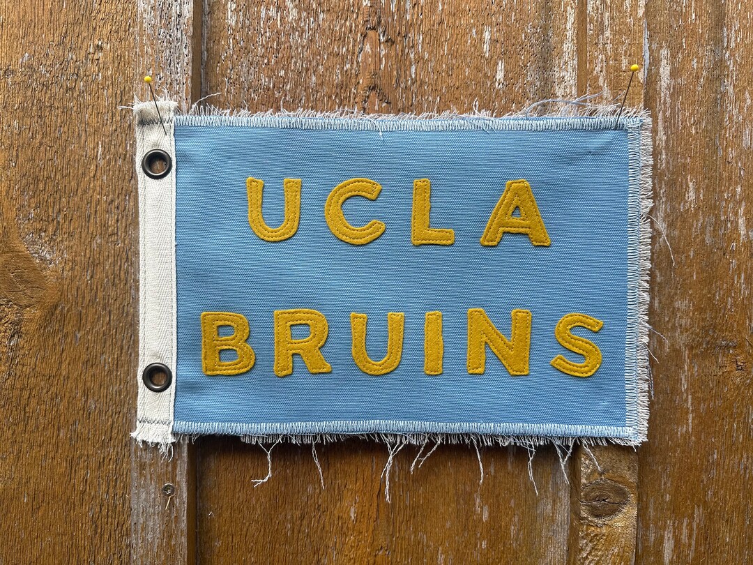 Vintage Inspired Dark Blue Ucla Bruins Camp Flag Banner University of ...