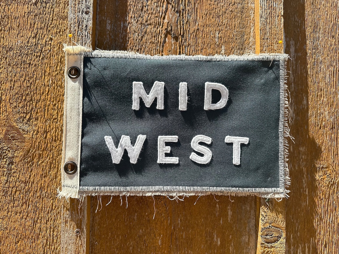 Vintage Inspired Pennant Camp Flag Mid West Upcycled Recycled Beach ...