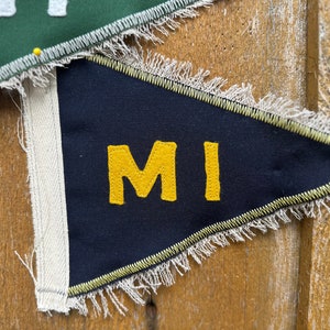 Vintage Inspired Mini Pennant Flag MI Michigan State University ...