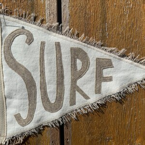 Vintage Inspired Pennant Surf Upcycled Recycled Beach Flag California ...