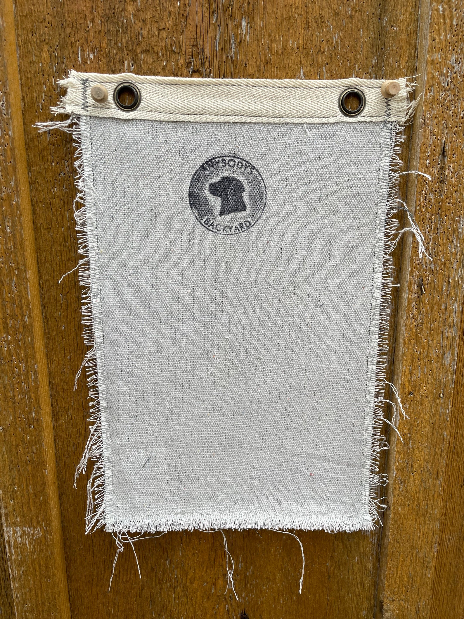 Vintage Inspired Happy Hour Camp Flag: Midnight Blue Canvas Wall Decor ...
