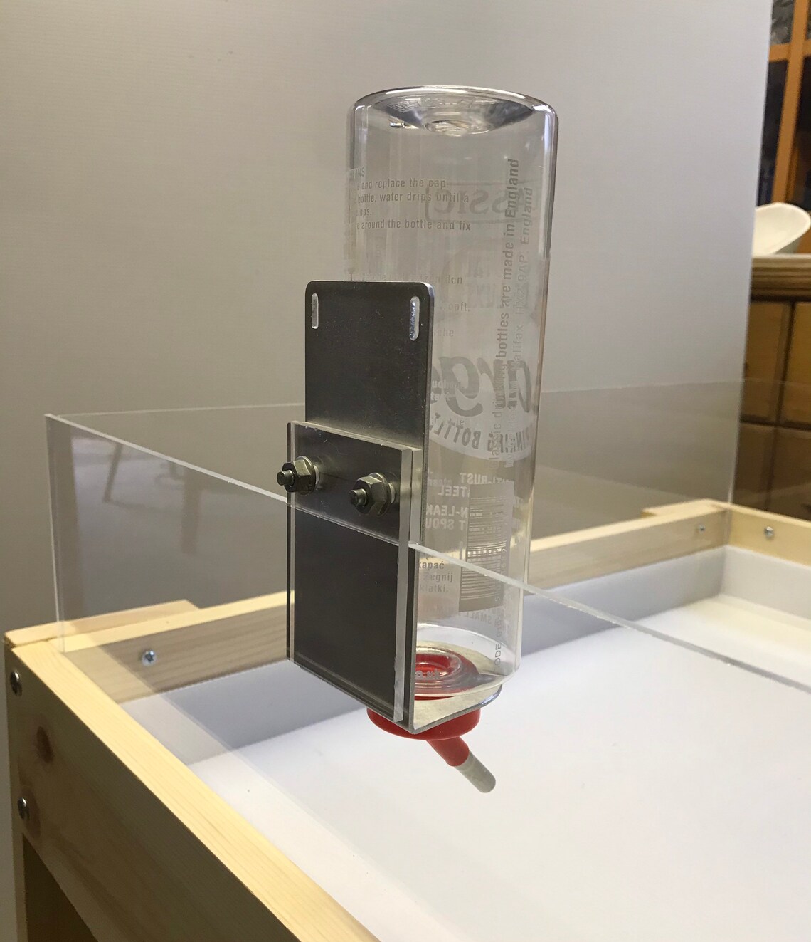 Perspex Mounted Bottle Holder for All Woodys Guinea Pig - Etsy UK