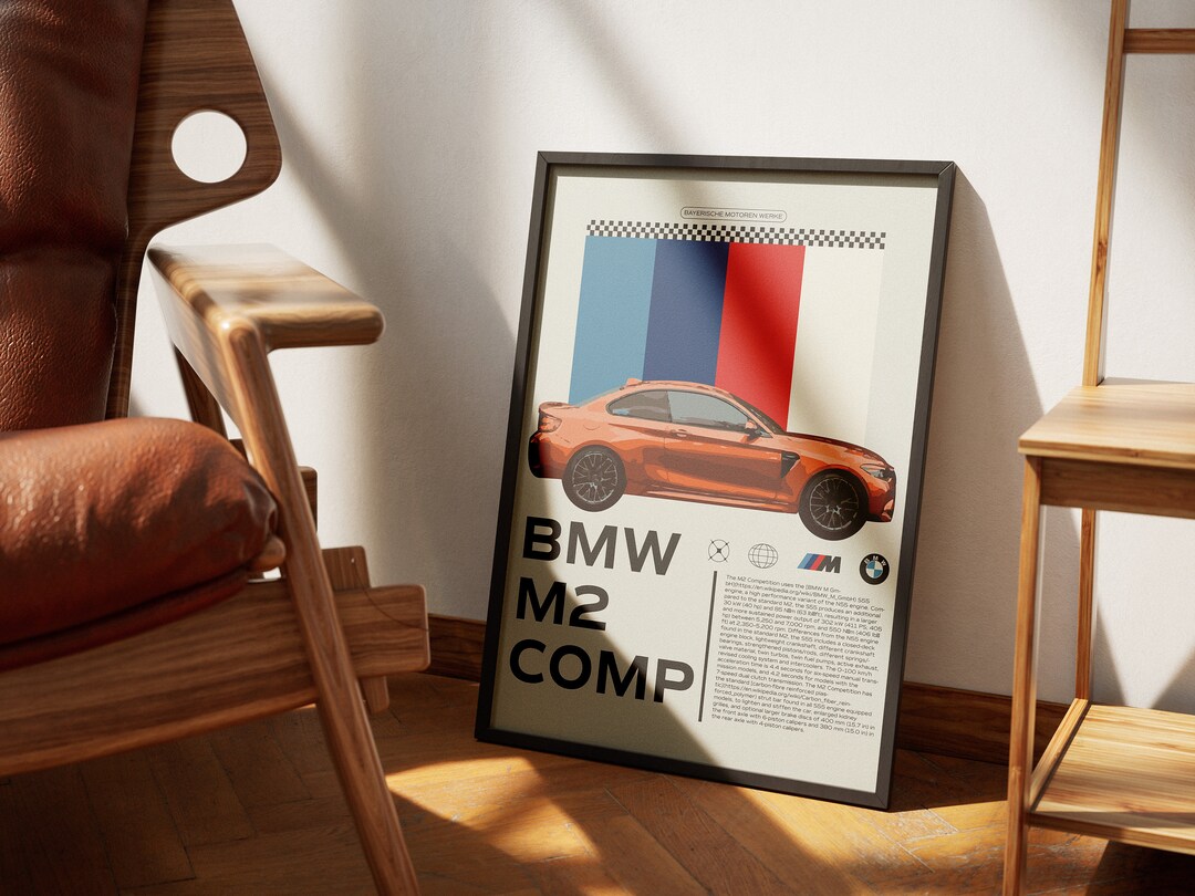 BMW M2 Competition Car Poster Car Wall Art BMW Car Print - Etsy