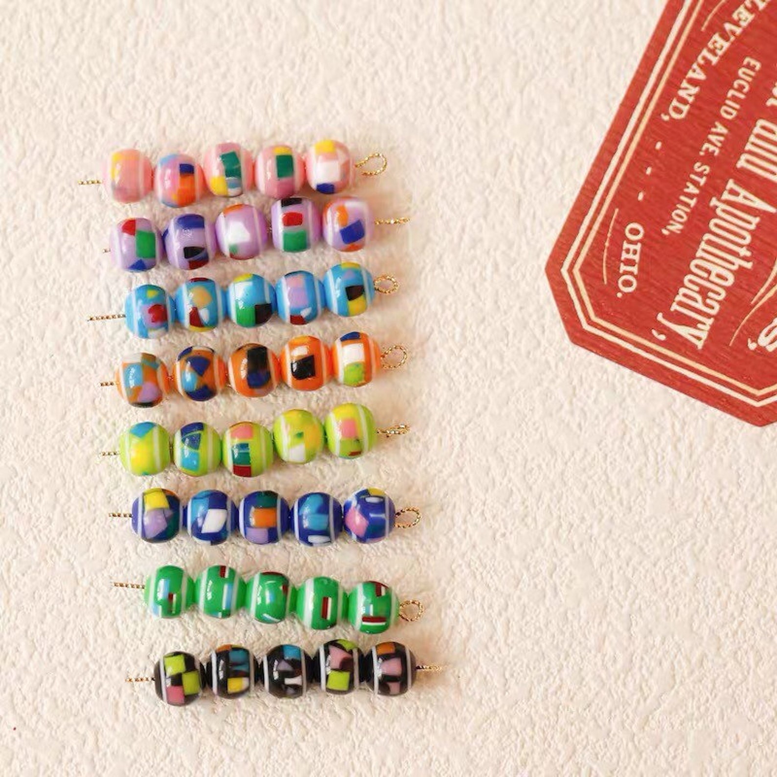 20pc Y2K Colorful Beads Bead Embroidery Handmade DIY - Etsy