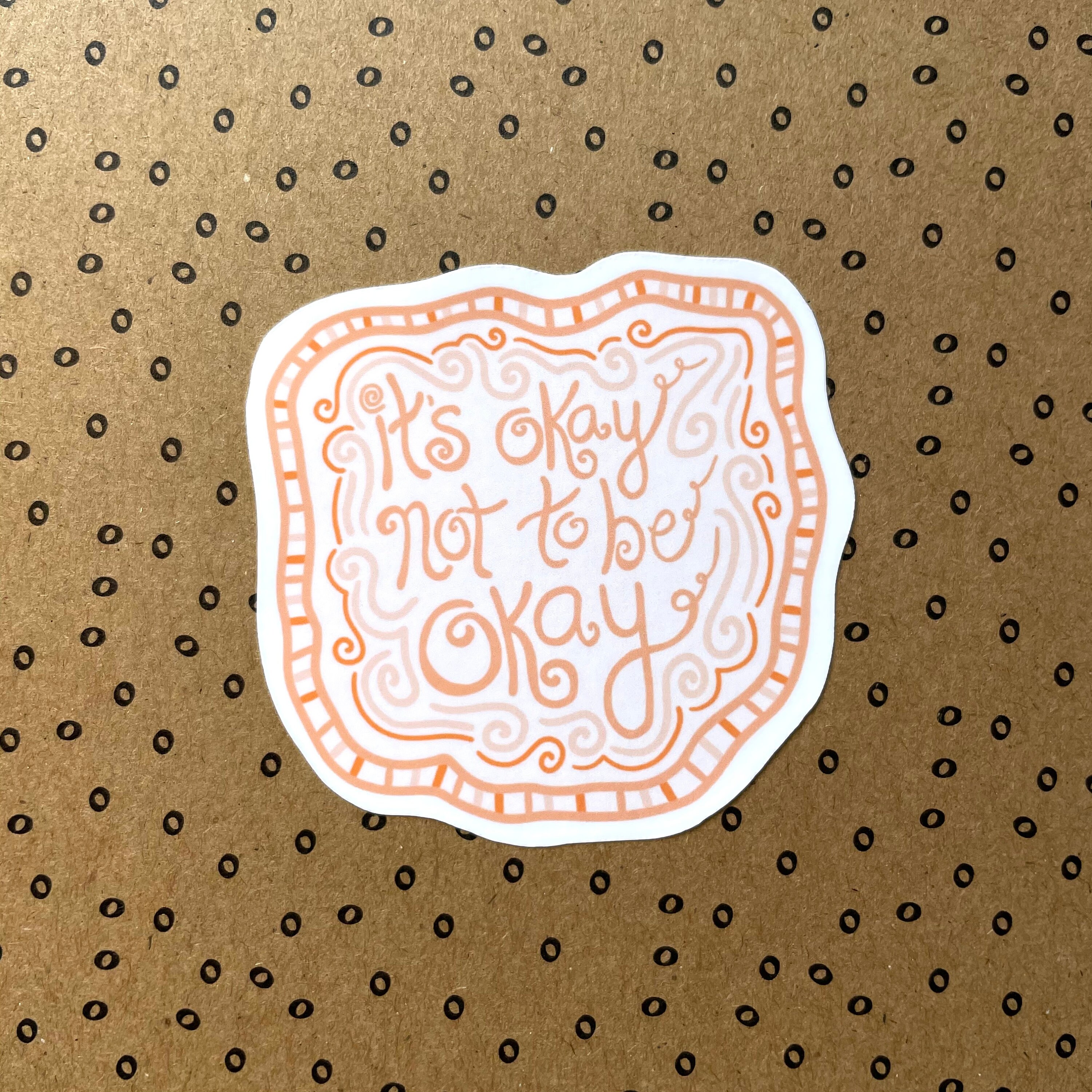 It's okay not to be okay Sticker | Etsy