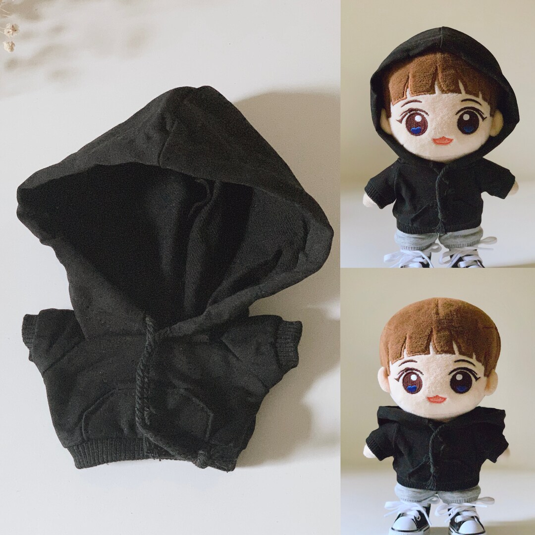 Hoodie With Adjustable Strings and Decorative Pocket, for 20cm Plush ...