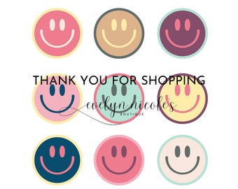 Trippy Rainbow Smiley Faces (digital Download) - Etsy