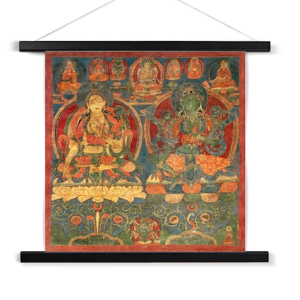 Red Tara Thangka Print - Etsy