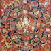 Indra and Garuda Nepali Buddhist Mandala Thangka Buddhist Dharma Yantra ...