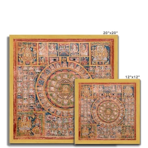 Framed Jain Tantric Diagram | Indian Mandala, Yantra | Sacred Geometry ...