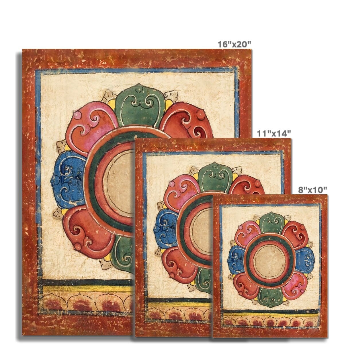Ancient Lotus Bardo Tibetan Tsakali Initiation Card, "book of the Dead ...