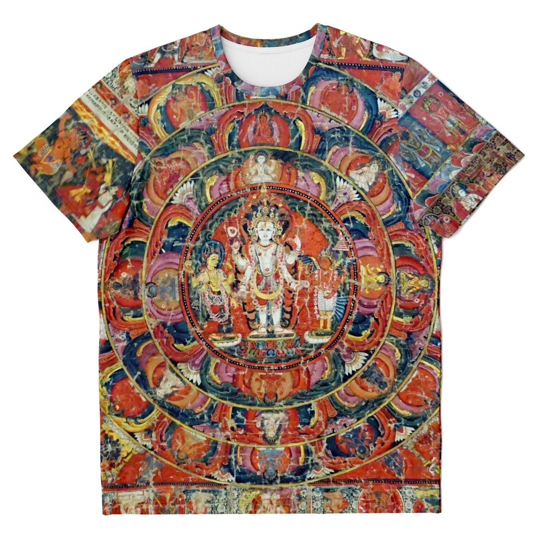 Indra and Garuda Nepali Buddhist Mandala Thangka | Buddhist Dharma ...