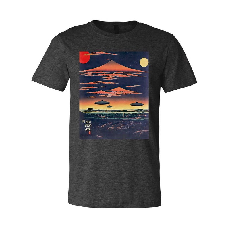 Ukiyo-e Space Alien Invasion | Original Japanese Fantasy UFO Art ...