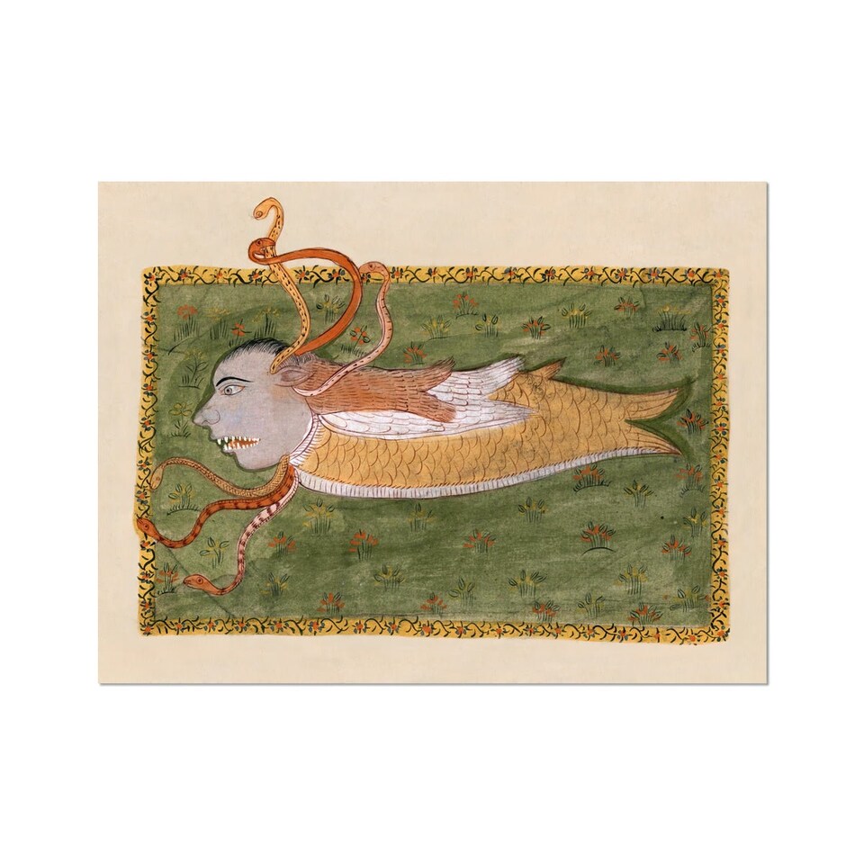 The Book of Wonders (Fish Djinn) Persian Mythology Muslim Sufi Islamic ...