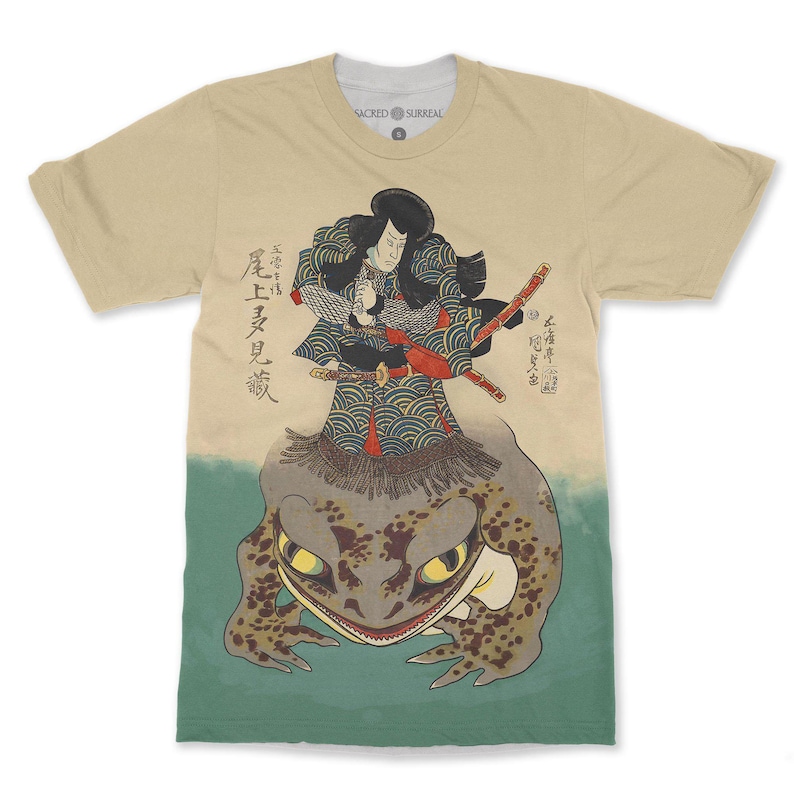 Tenjiku Tokubei Ukiyo-e Japanese Samurai Ronin Toad Frog Vintage ...