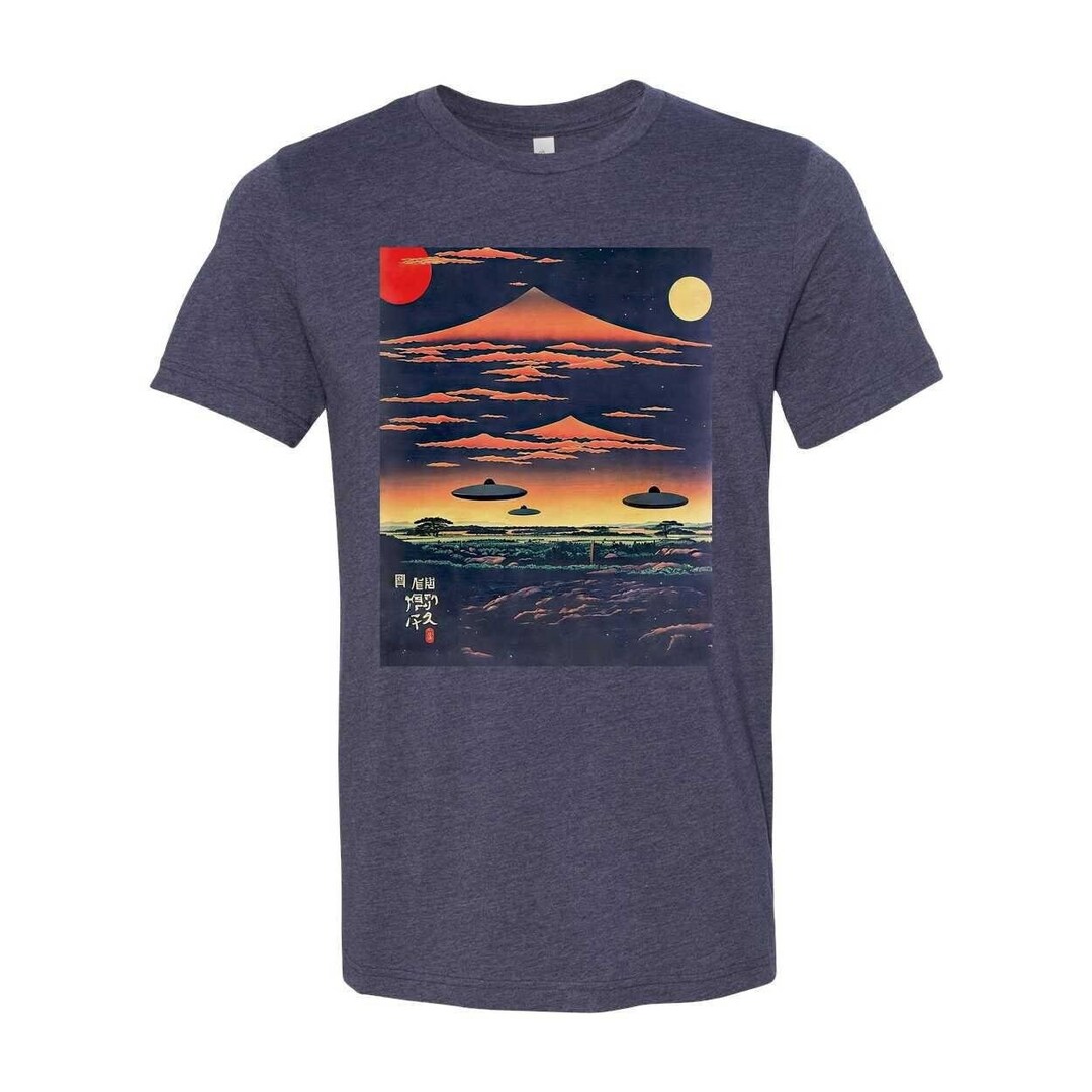 Ukiyo-e Space Alien Invasion | Original Japanese Fantasy UFO Art ...