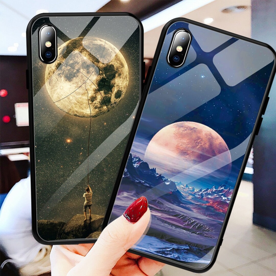 Tempered Glass Pattern Cover for Iphone 11 12 Pro Max 12 Mini - Etsy