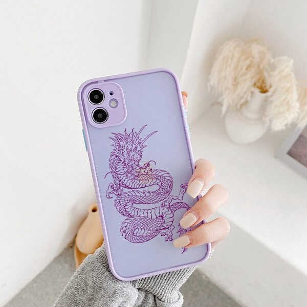 Black Dragon Phone Case for Iphone 11 7 8 Plus X XR XS 12 Pro | Etsy