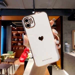 Electroplated Love Heart Phone Case for iPhone 12pro 12 11 Pro - Etsy