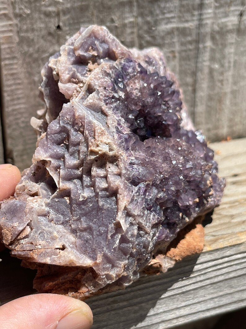 Gorgeous Hand Sized Specimen of Turkish Amethyst Pseudomorph From ...